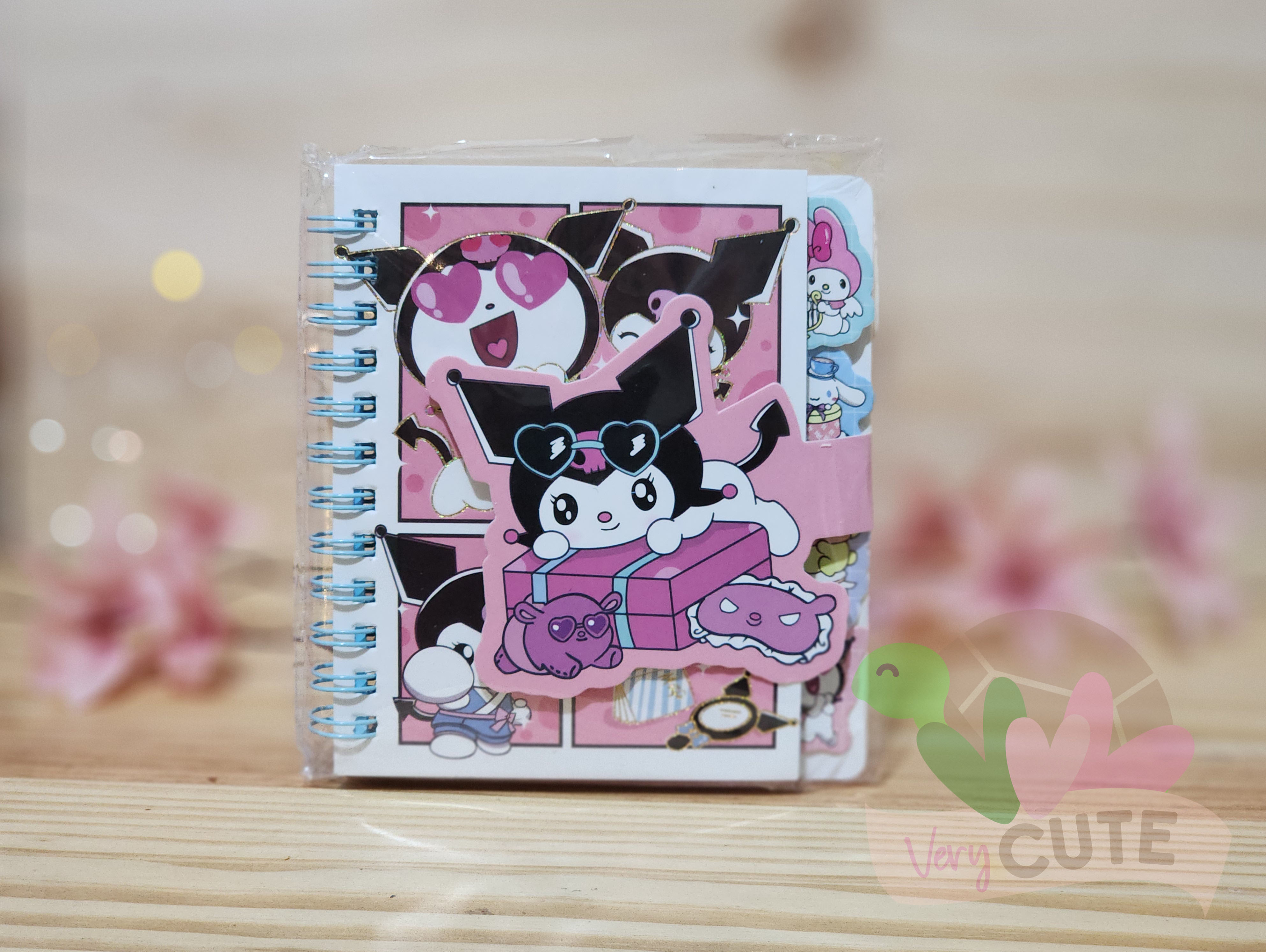 Mini Libreta Con Broche Personajes Sanrio