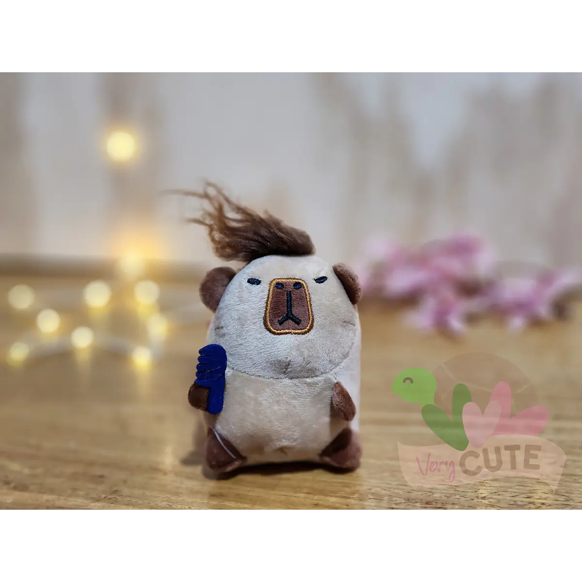 Llavero Peluche Capybara con Pelo Largo