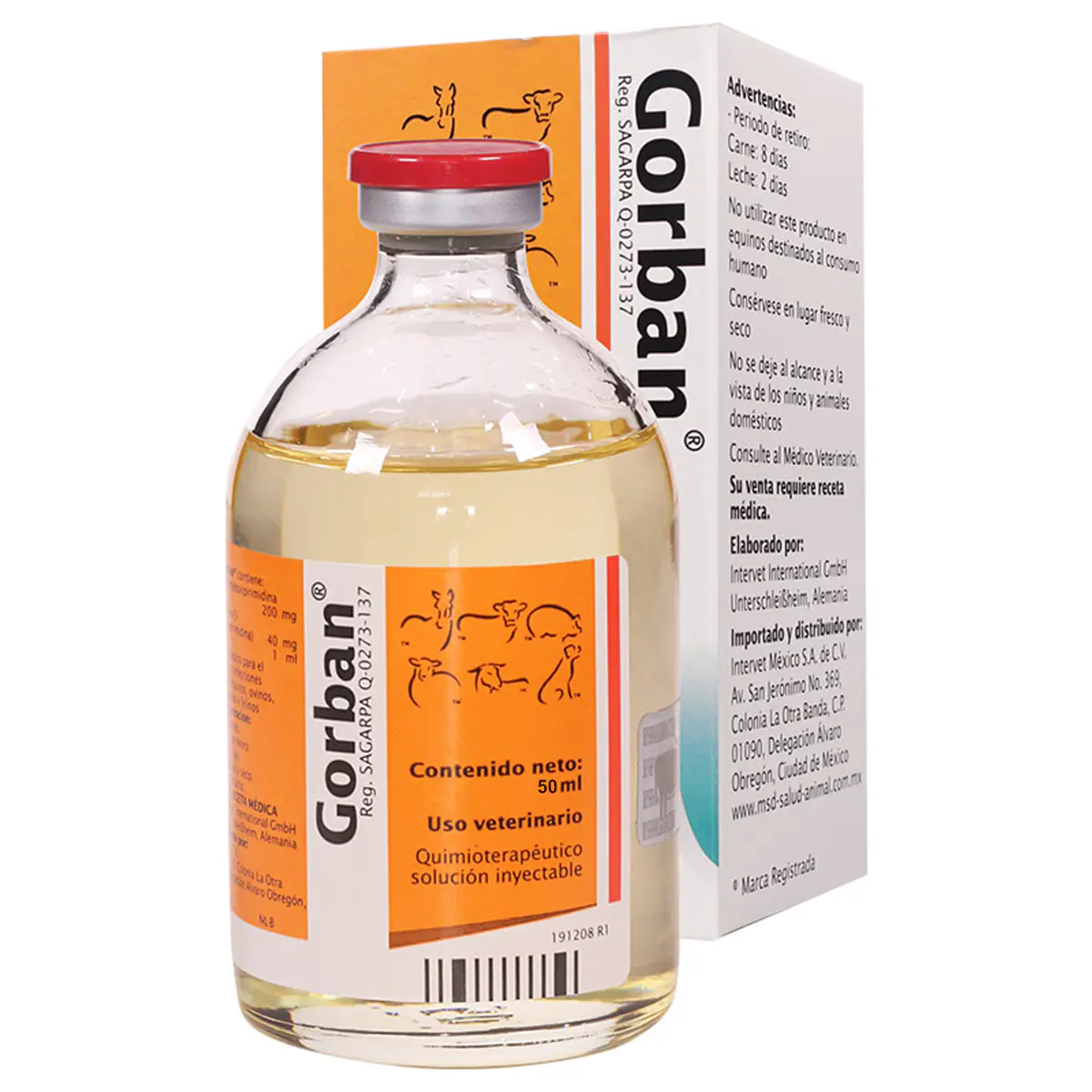 GORBAN 50ML INYECTABLE