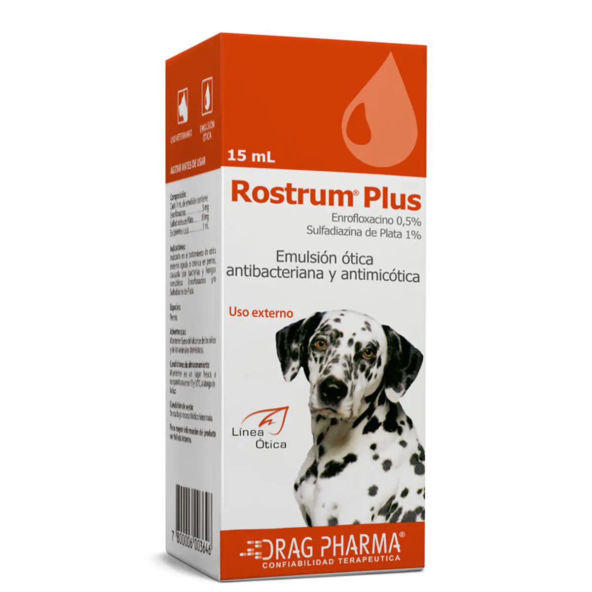ROSTRUM OTICO PLUS 15ML