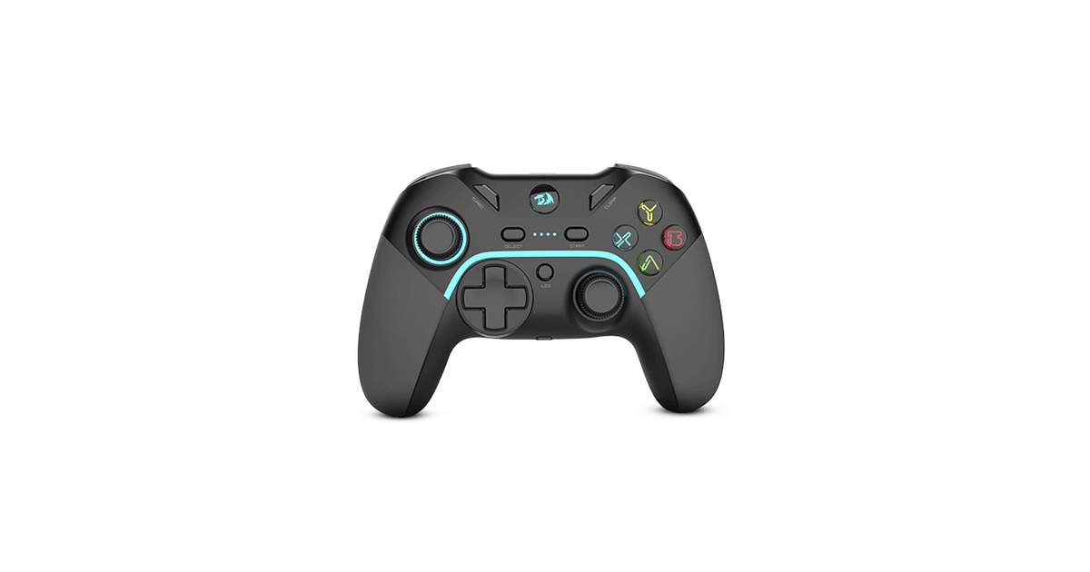 Control Inalámbrico Redragon Harrow PRO G808, Color Negro