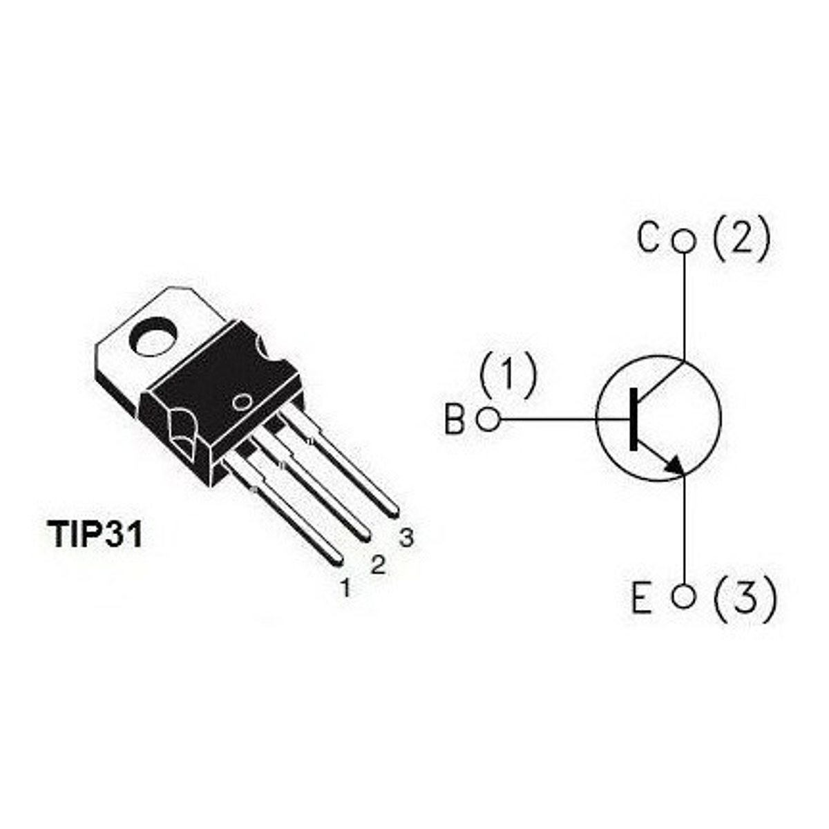 Tip31c Tip31 Transistor Bipolar Npn 100v, 3a, Somos Tienda8
