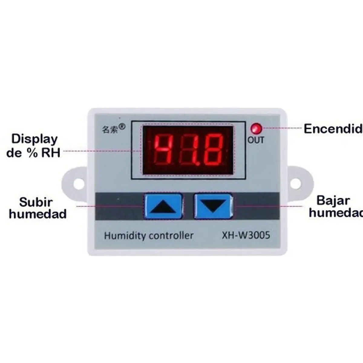 Controlador De Temperatura + Control De Humedad Digital