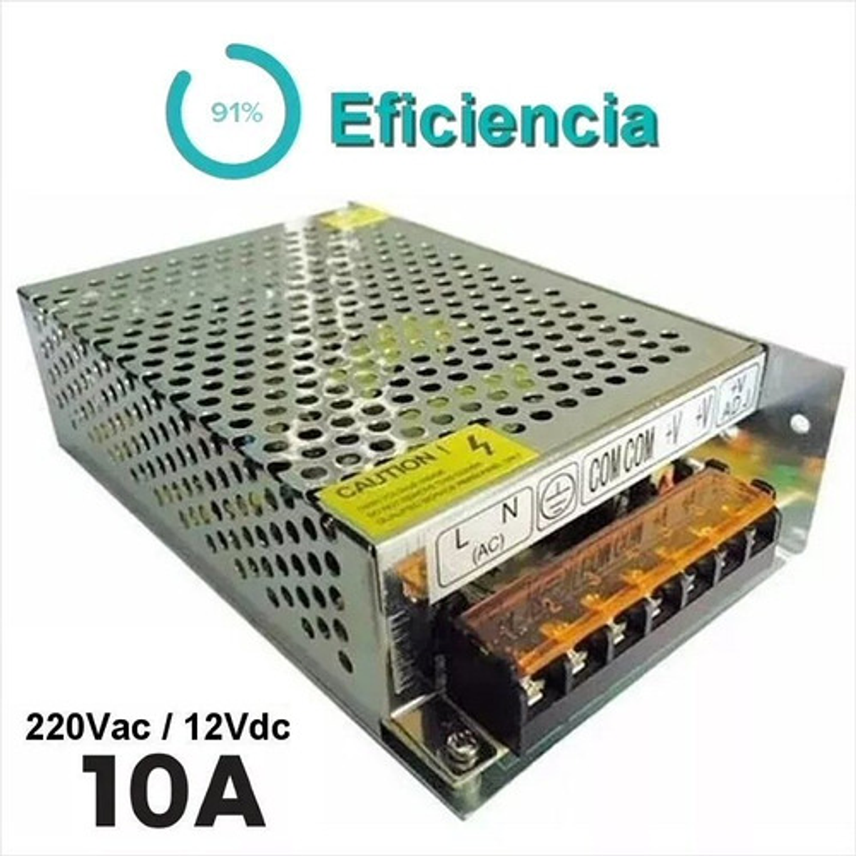 Fuente Switching 220v / 12v Dc / 10a 91% De Eficiencia!