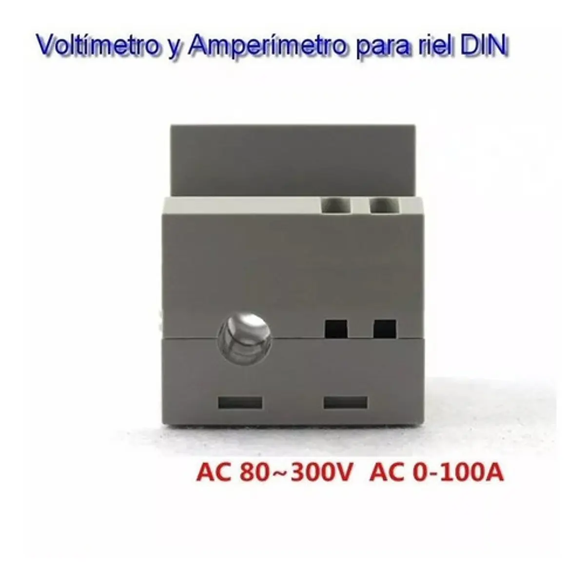 Voltímetro + Amperímetro Modelo D52-2042 Para Riel Din