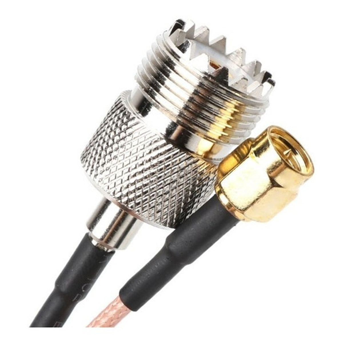 Conector Sma-m A So-239 Con 15cm Cable, Para Radios Vertex