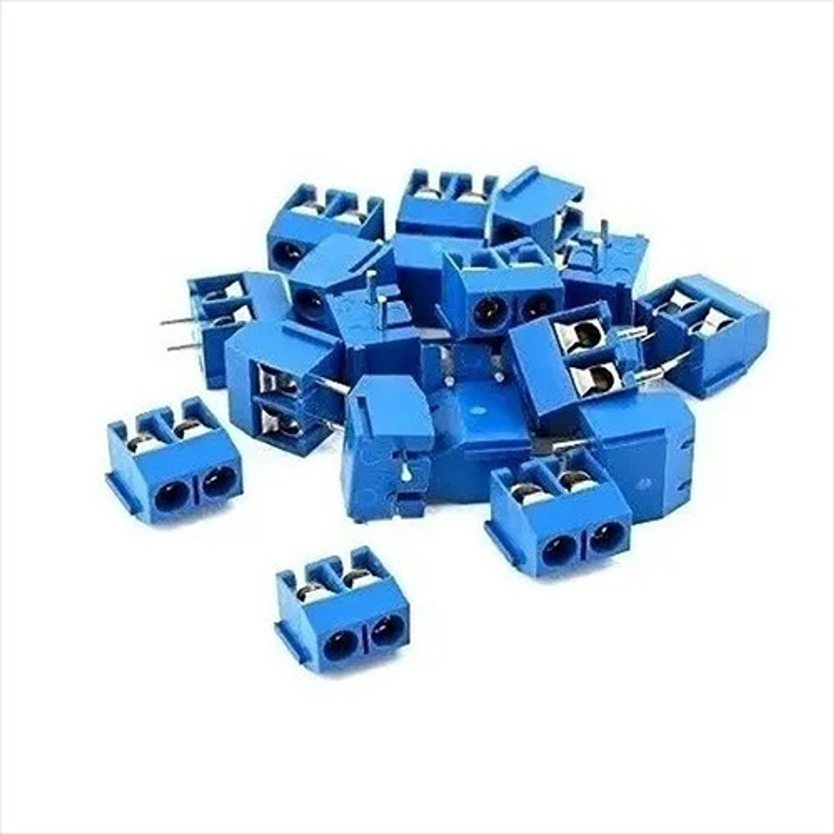 Pack 10 Terminales Block Conector De Tornillo Pcb Kf301-2p