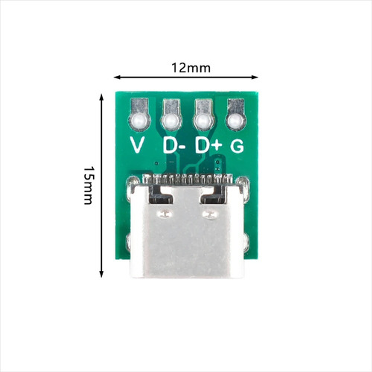Conector Usb Tipo C 3.1, Hembra, Transferencia Datos, 16 Pin