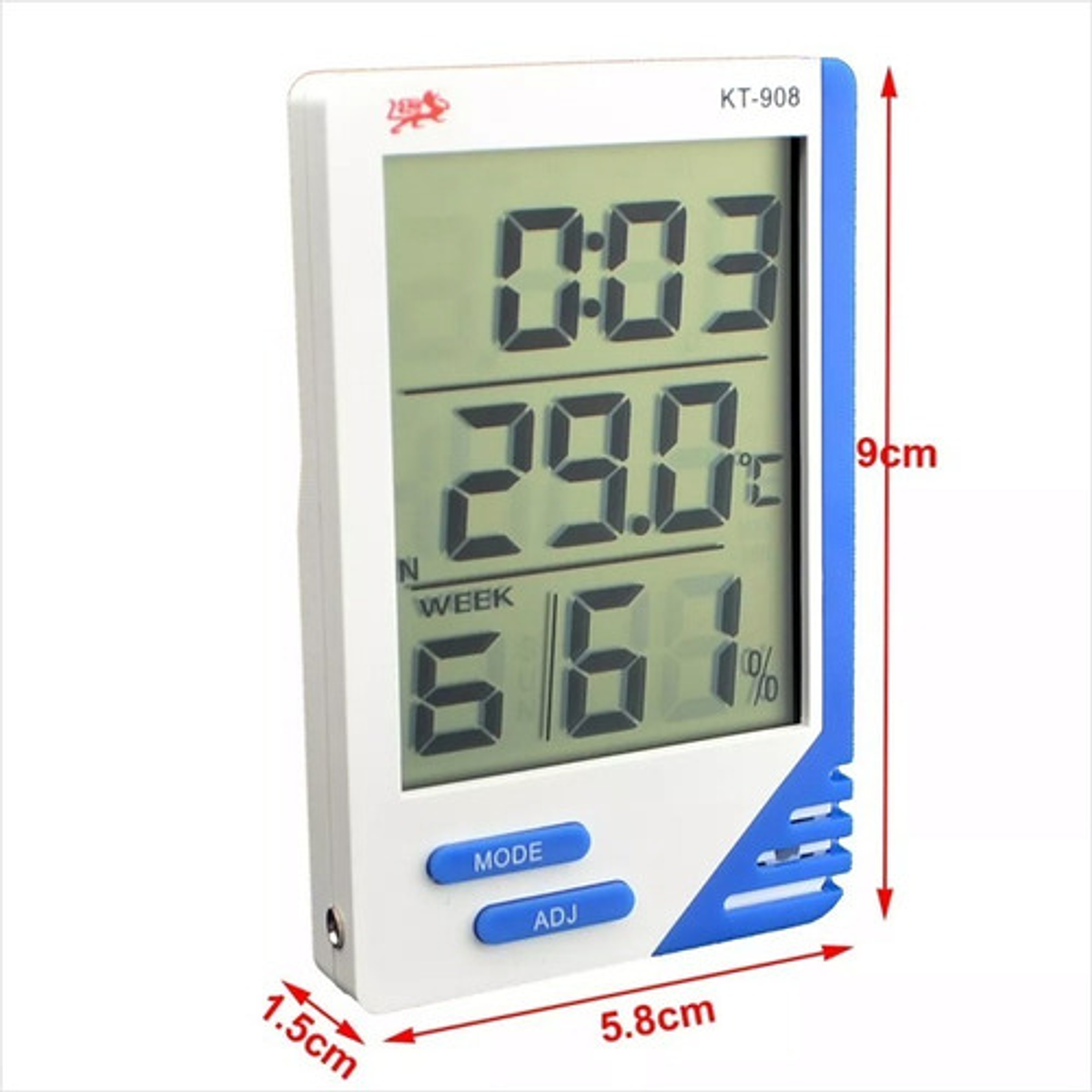 Termómetro Higrómetro Digital Interior Exterior Kt-908