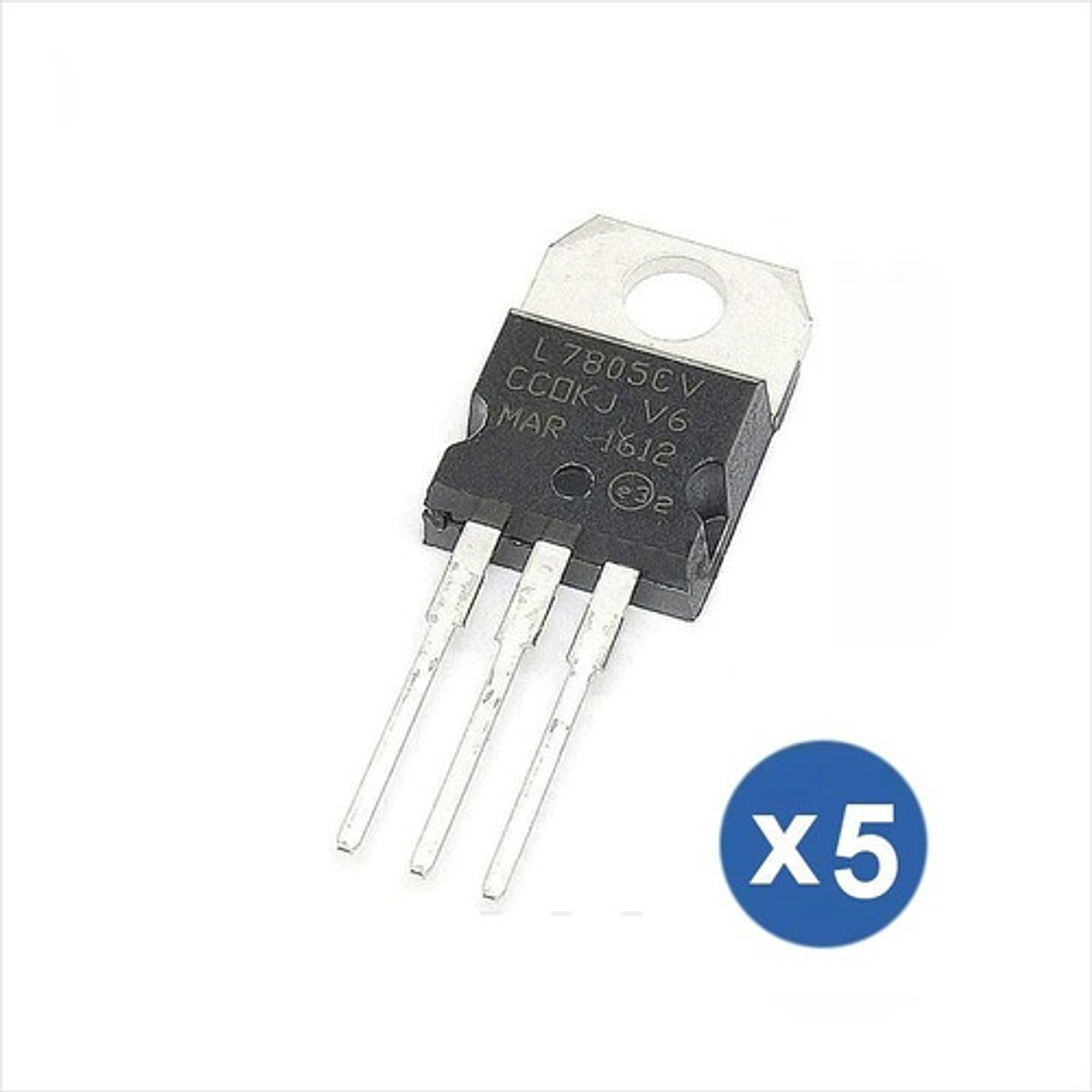 Pack De 5 Regulador De Voltaje 5v 7805 Lm7805 78l05 L78l05