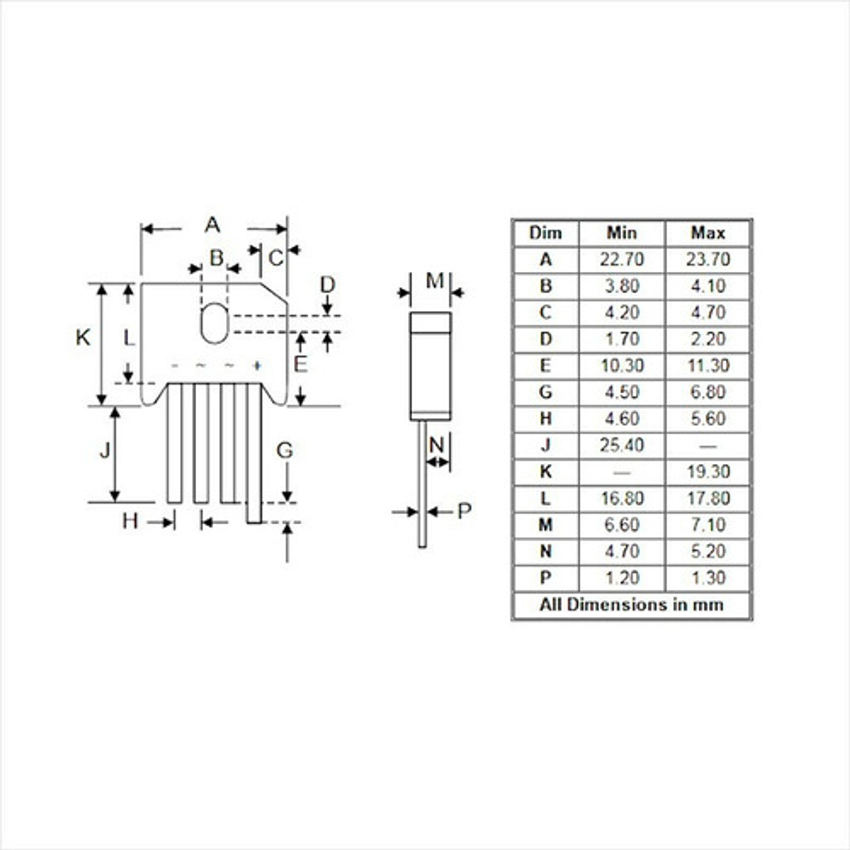 Pack 3 Kbu1010 10a Diodo Rectificador Puente Monofásico