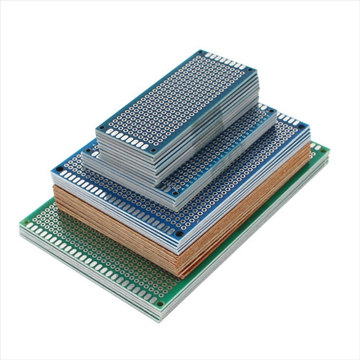 Pack 5 Placas Perforadas Pcb Fr4 Doble Cara, Dim. 30 X 70mm