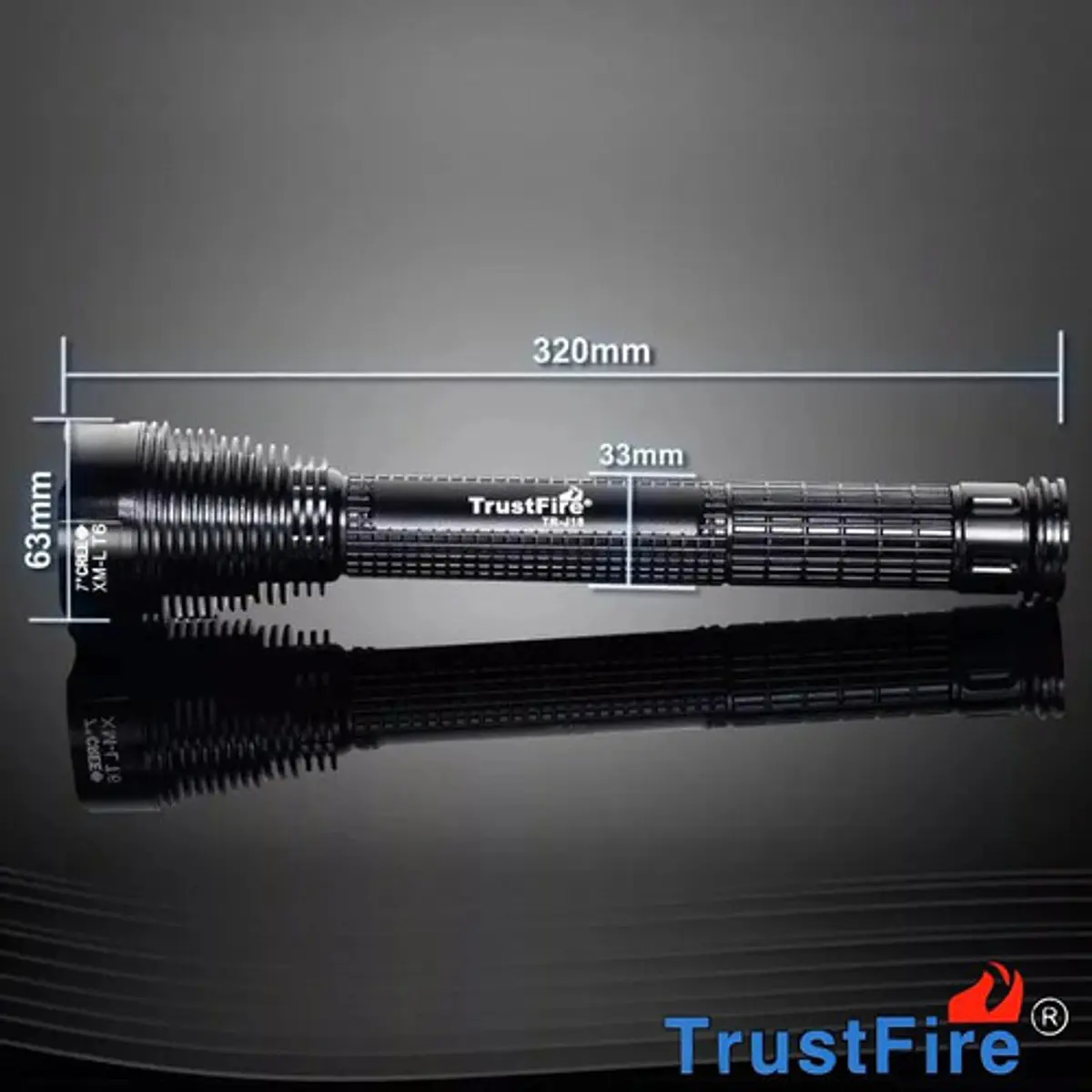 Linterna Inundadora Extrema Trustfire J18, 8000 Lúmenes!