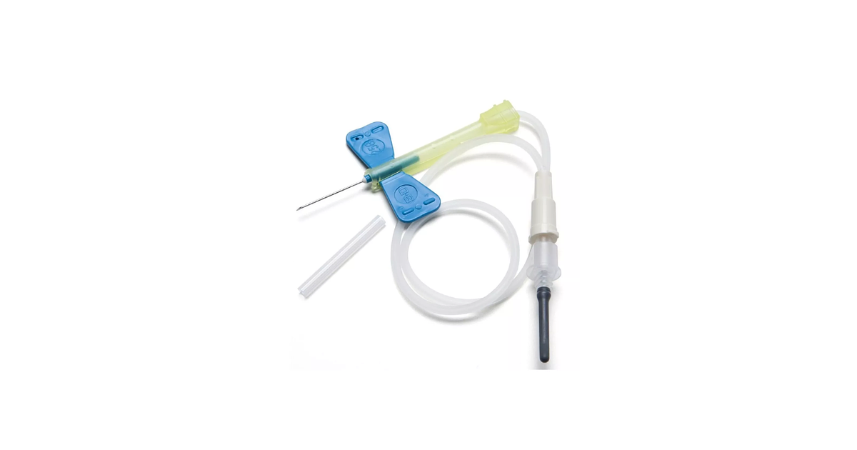 Aguja Scalp Safety-Lok BCS tipo mariposa 23G x ¾ 7 - Vacut