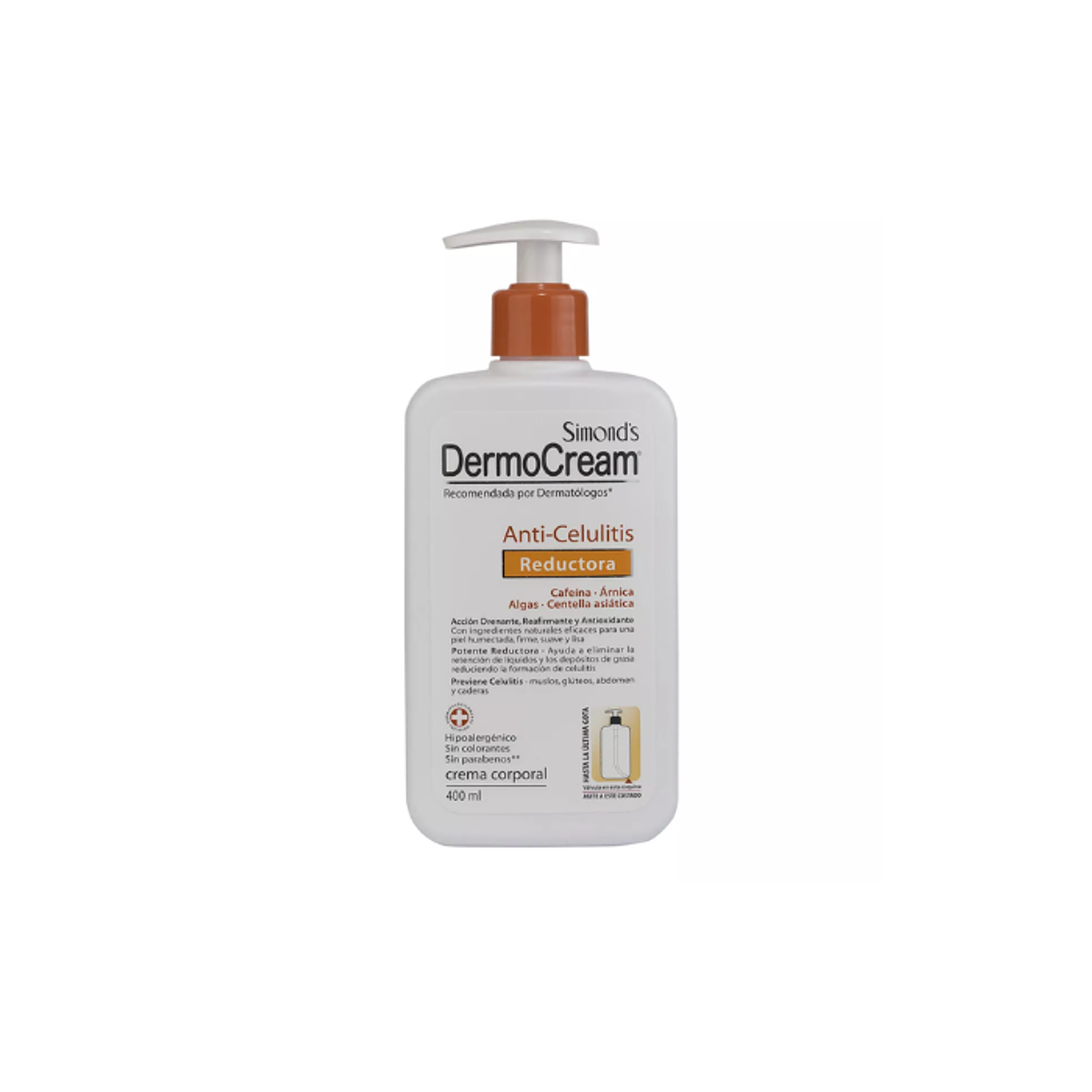Crema Dermocream Anti-celulitis 400ml - Simonds | Vicamat