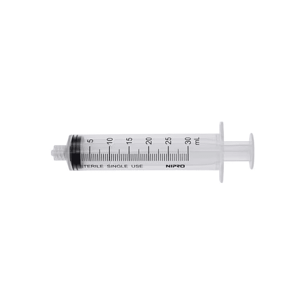 Jeringa 30ML Luer Lock Sin Aguja 50 Und - Nipro | Vicamat