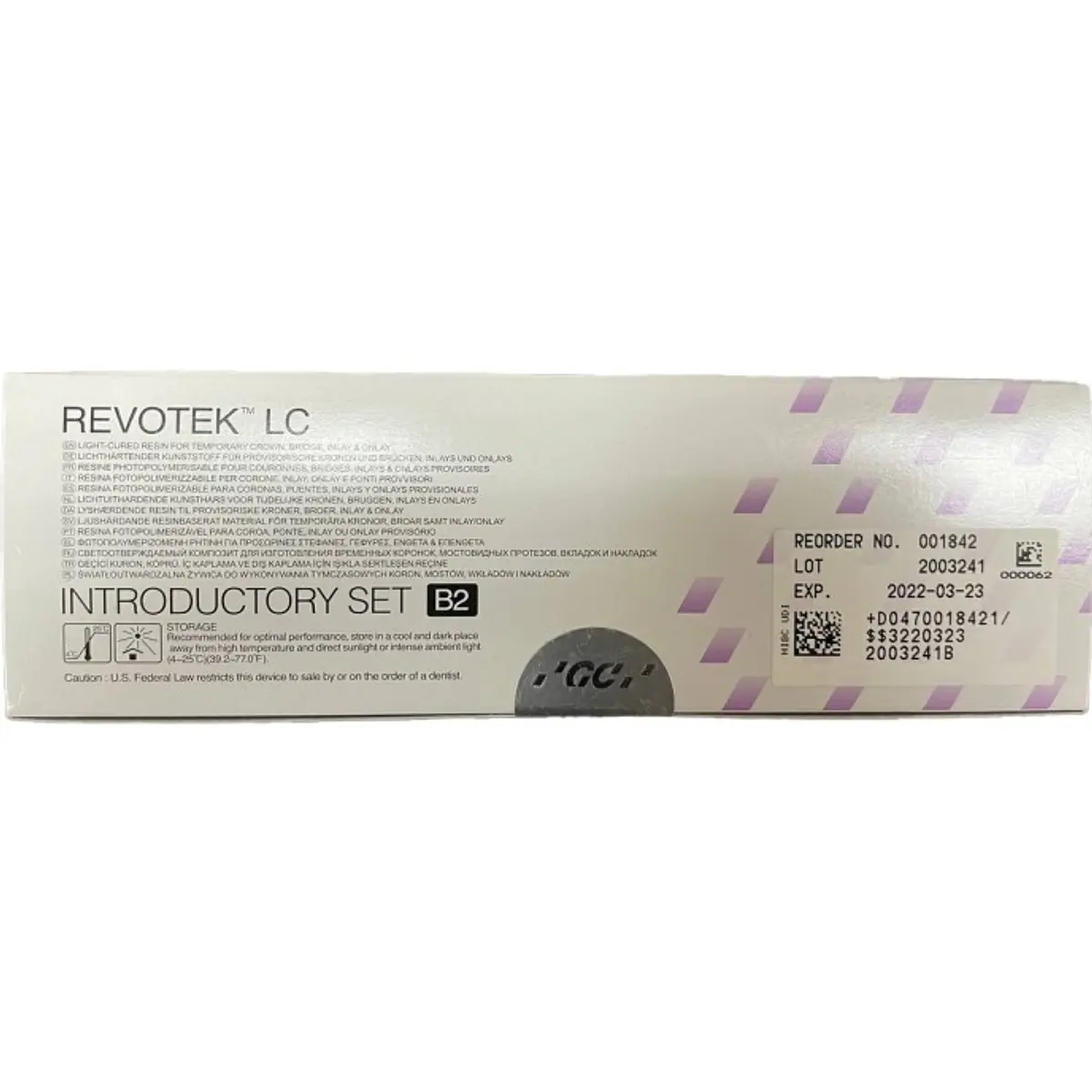 RESINA PROVISORIA REVOTEK LC INTRO KIT 16 G GC | Vicedent
