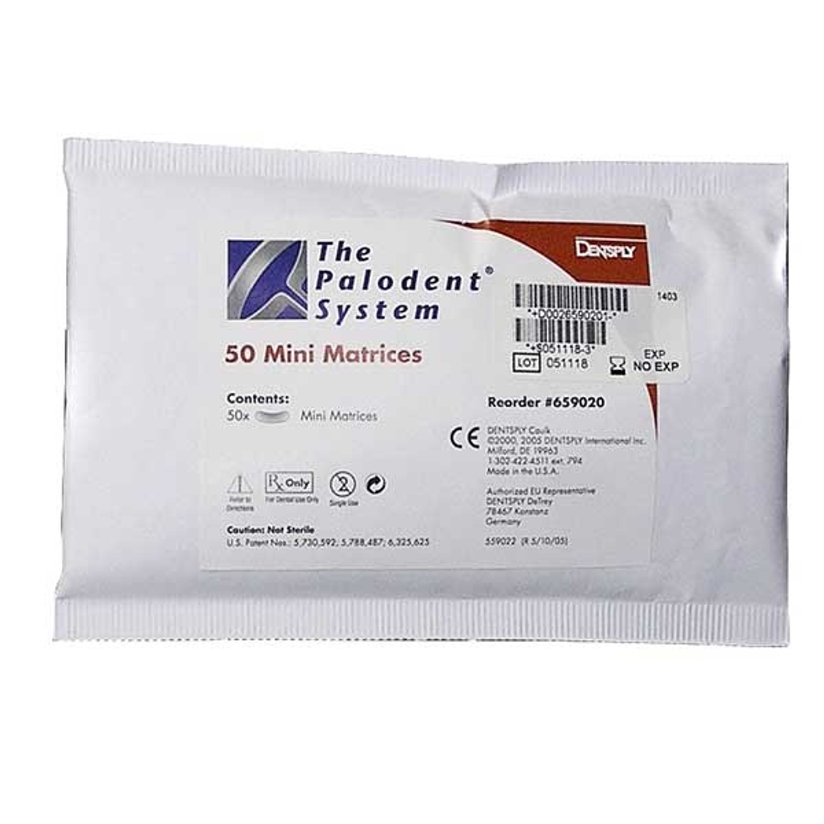 PALODENT 50 MINI MATRICES | Vicedent