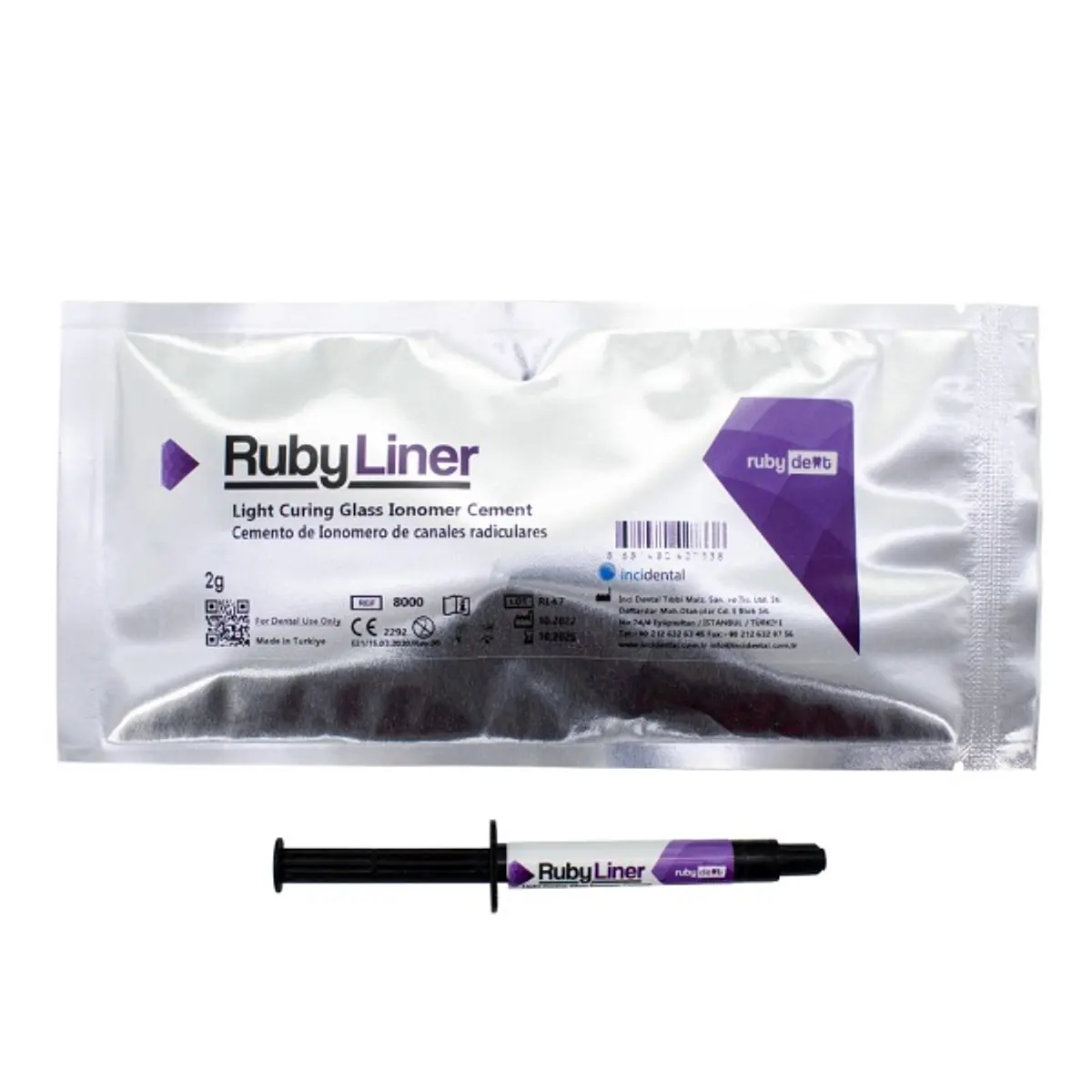 IONóMERO DE VIDRIO FOTOCURADO RUBYLINER INCIDENTAL | Vicedent