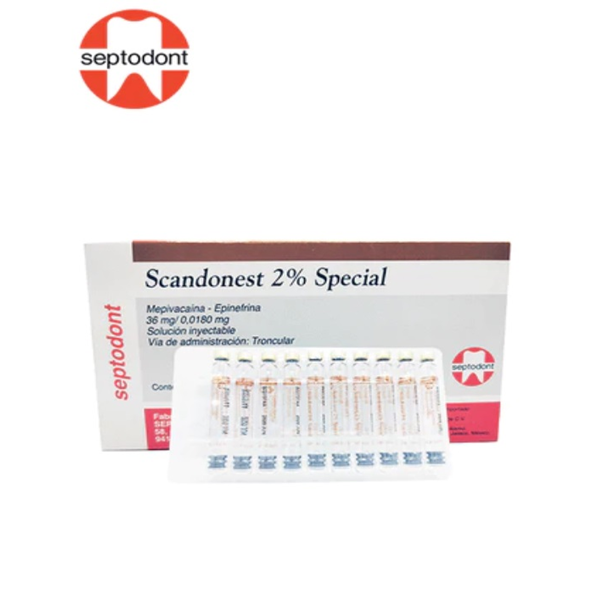 ANESTESIA 2% SCANDONEST SEPTODONT | Vicedent