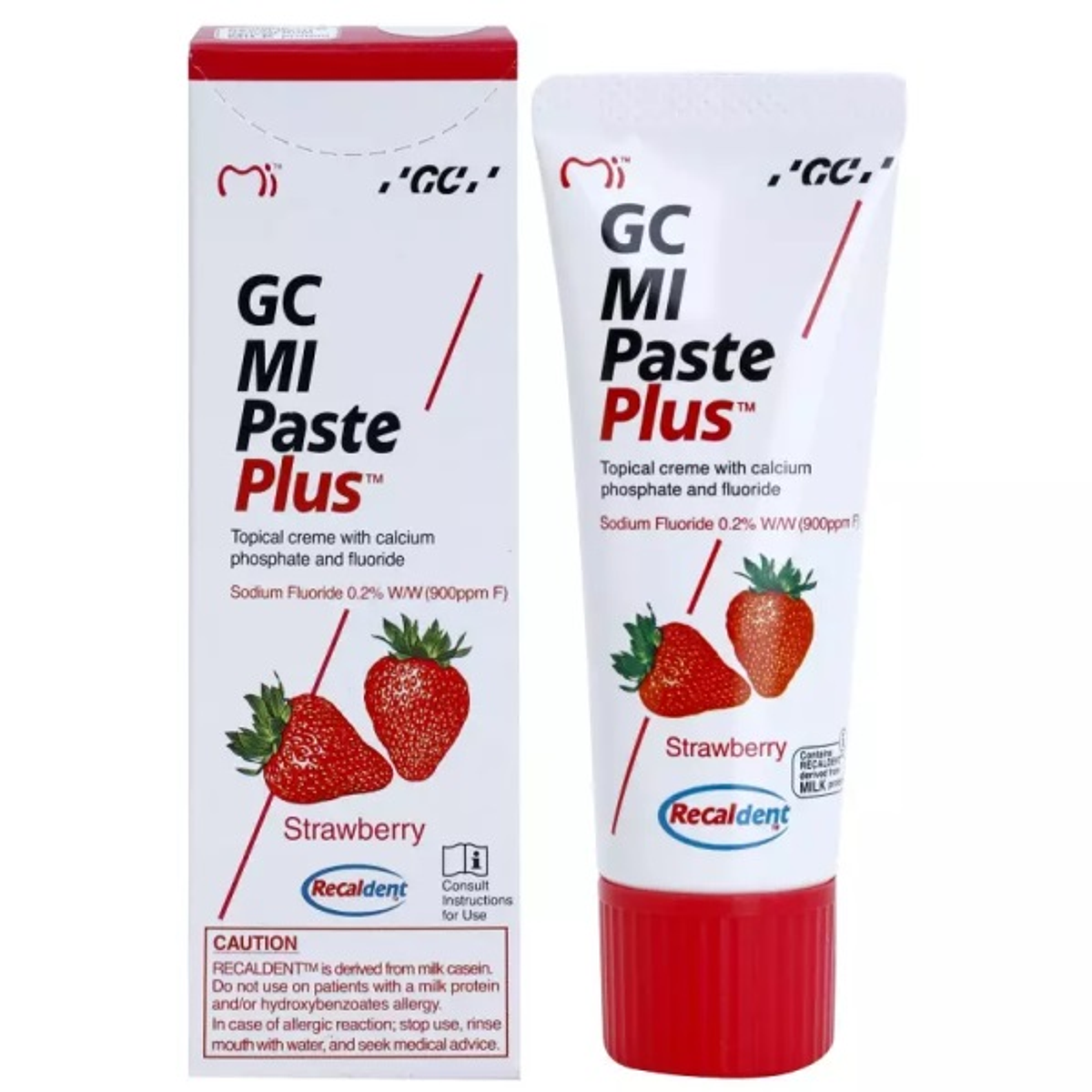 MI Paste Plus Sabor Frutilla Con Fluor 40g GC | Vicedent