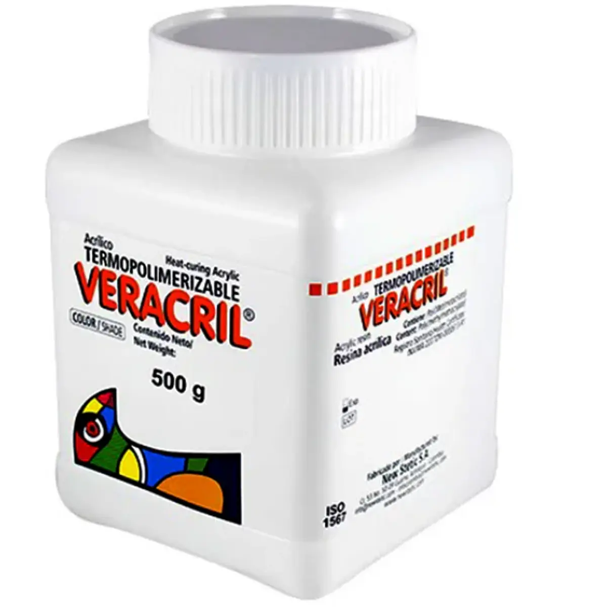 ACRILICO TERMO TRANSPARENTE 500 G VERACRIL | Vicedent