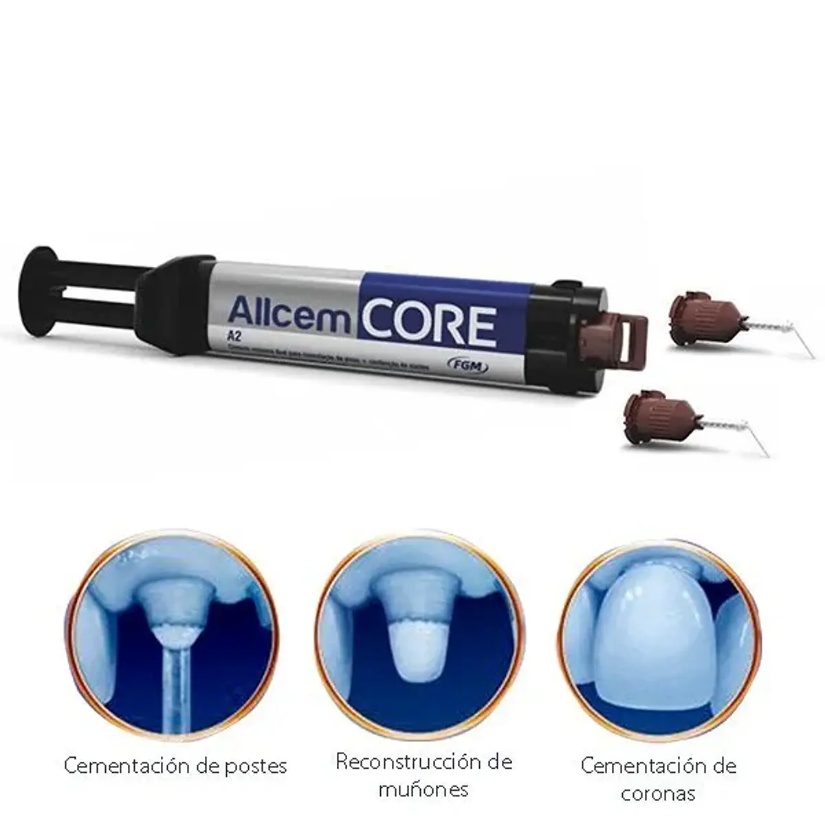 ALLCEM CORE CEMENTO DE RESINA DUAL 6 GRAMOS | Vicedent