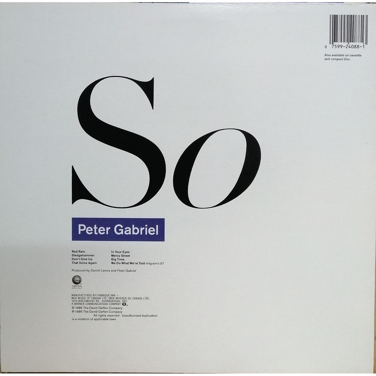 Peter Gabriel - So