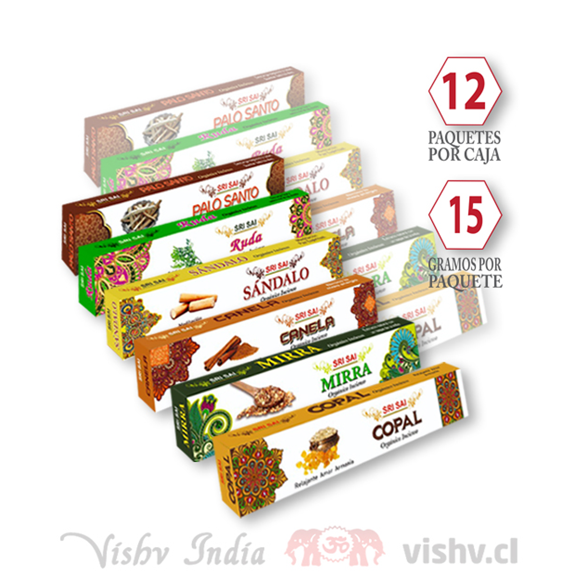 Inciensos Premium - Vishv.cl primera Tienda Mayorista Online