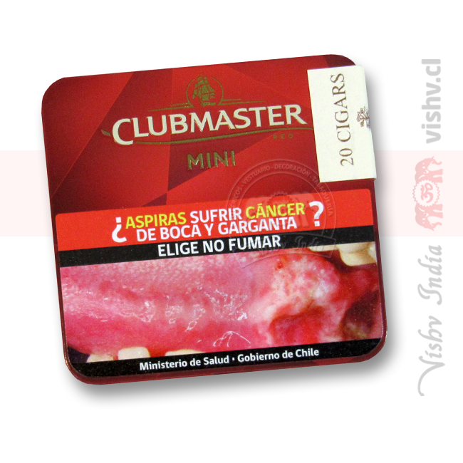 Purito Clubmaster Mini Red 20 uds ($7.800 x Mayor)