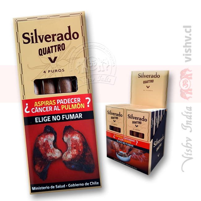 Cigarros Silverado Quattro Virginia 4 uds ($3.800 xMayor)