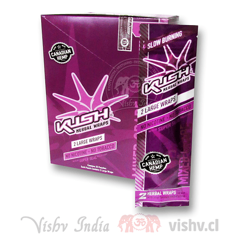 Kush Wraps Uvas Surtidas ($600 x Mayor)