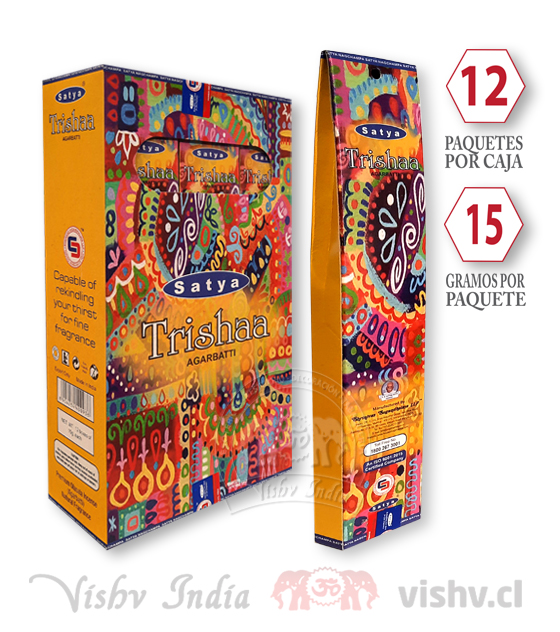 Incienso Satya Trishaa - 12 Cajitas de 15 grs.