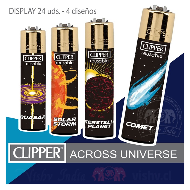 Encendedor Clipper Colección Across Universe - Display