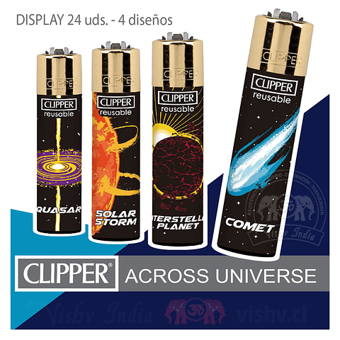 Encendedor Clipper Colección Across Universe - Display