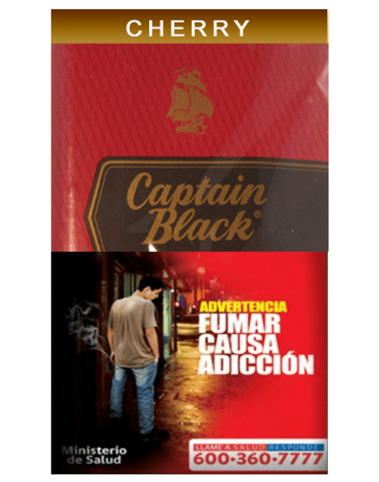Tabaco Captain Black Cherry ($10.450 x Mayor)