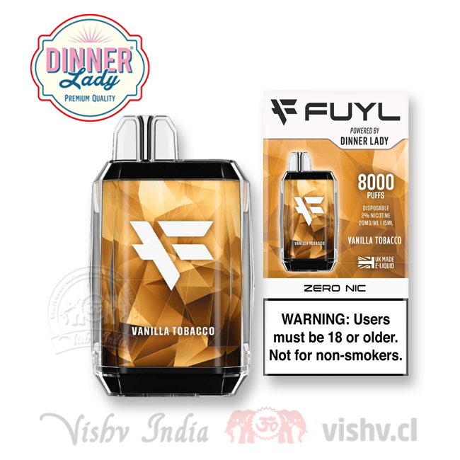 Vape Pen Fuyl - Vainilla Tabaco ($1.990 x Mayor) 8.000 Puffs
