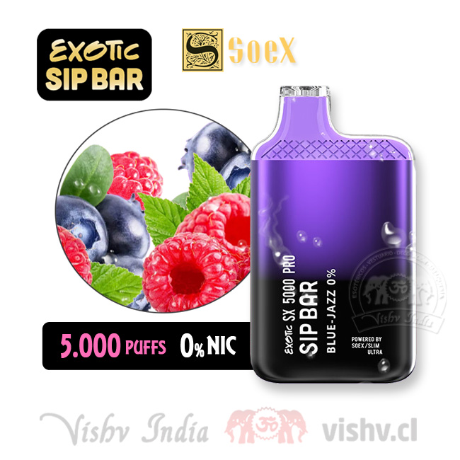 Vaper Exotic Sip Bar - Blue Jazz ($7.990 x Mayor) 5.000