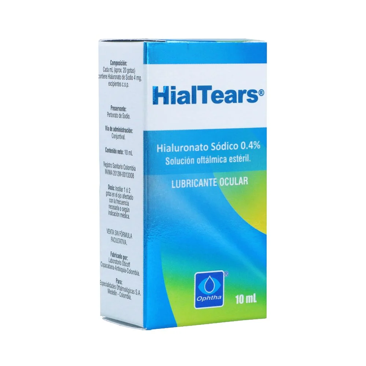 Hialtears solución oftalmica frasco X 10 ml