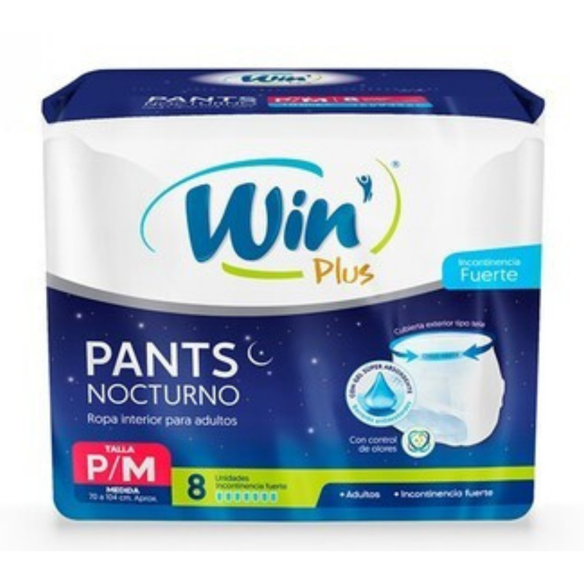 Win Pants Adulto Nocturno 8 u. | Protección toda la noche