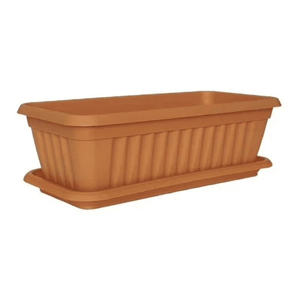 Maceta Plástica Rectangular De 45 centímetros Largo Más Plat