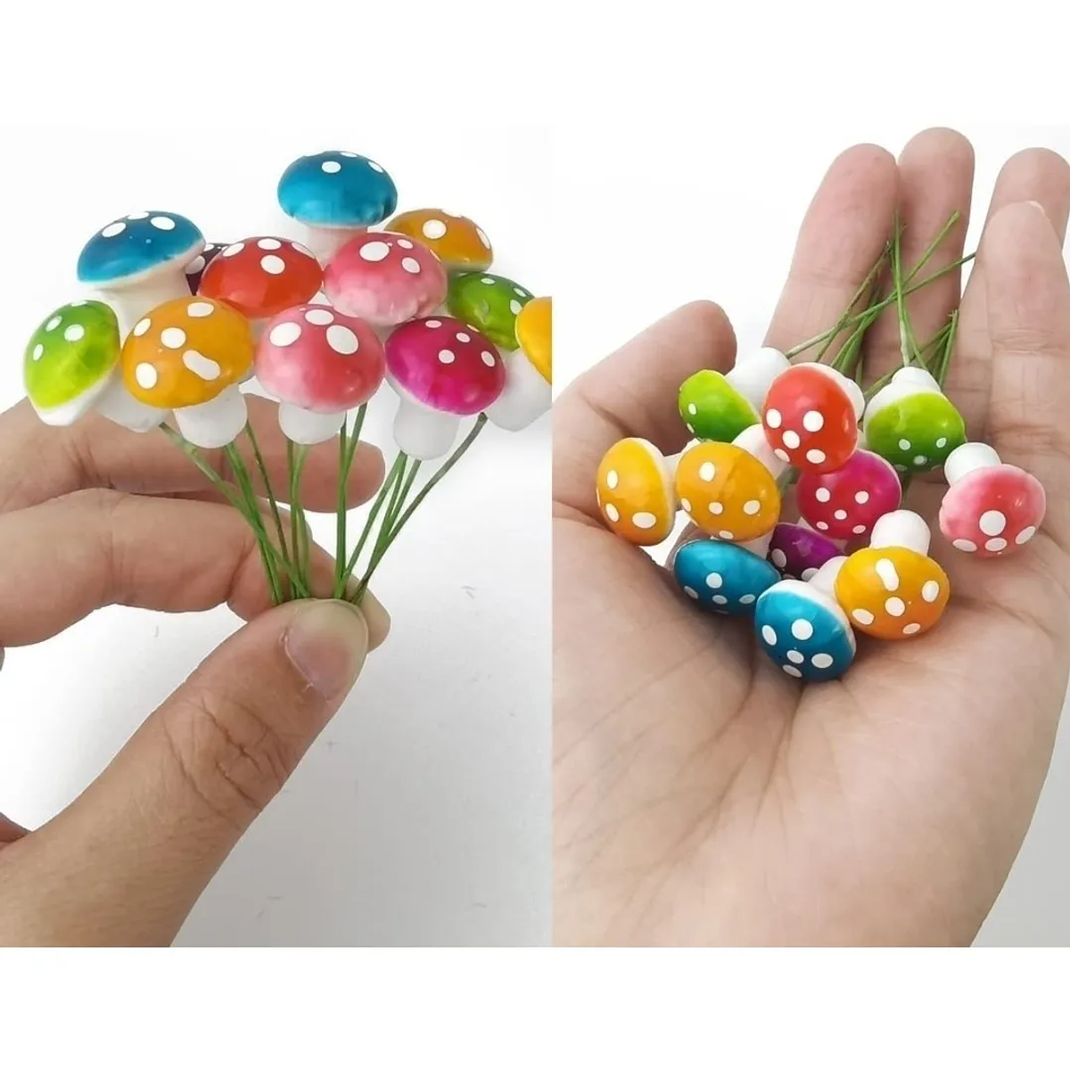 Mini Hongos Decorativo Terrarios Jardín Bonsái x25 Piezas Su