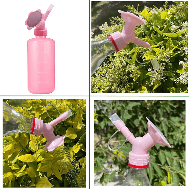 Botella De Riego De Apretar X500ml Plantas más Tapa Regadera