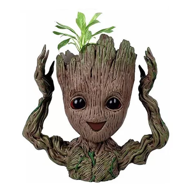 Maceta de Plantas Cactus y Suculentas Baby Groot Plástica