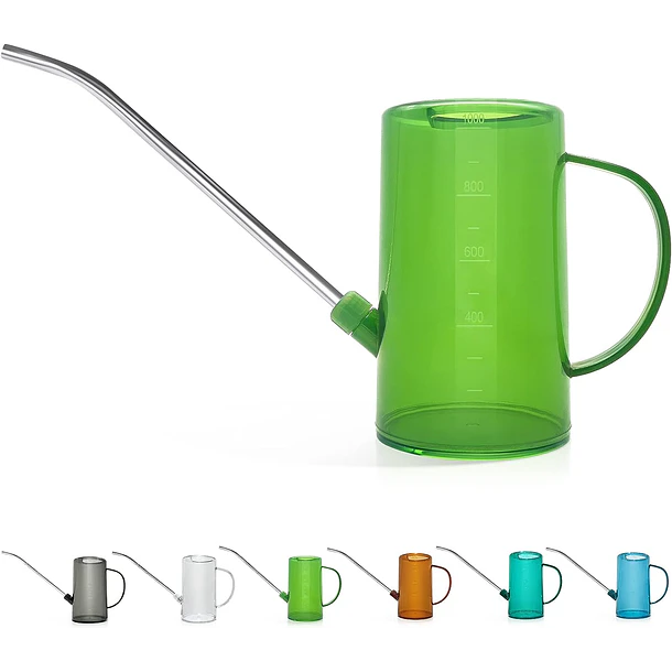 Regadera Premium Para Plantas X1 Litro Salida Larga Acero