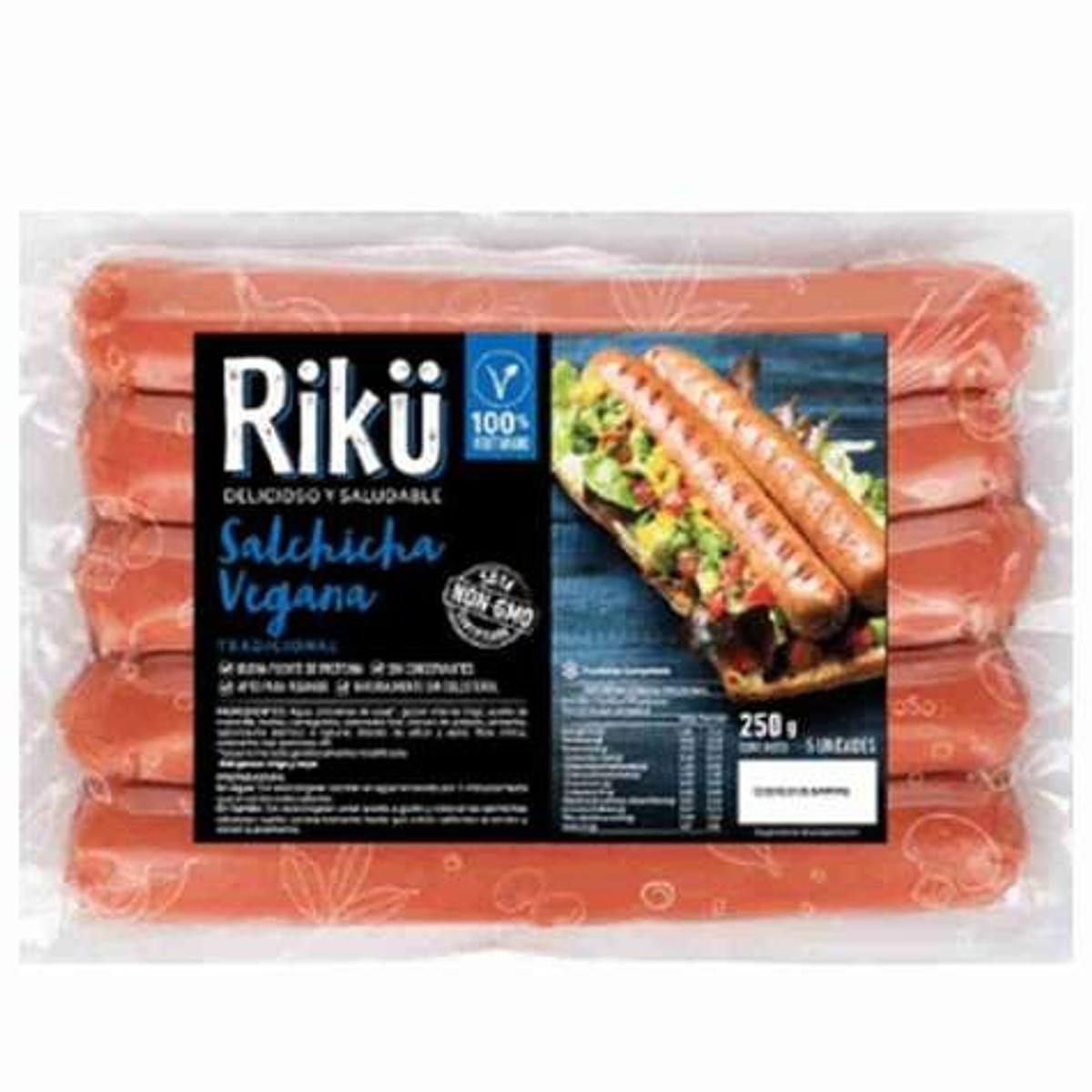 Salchicha Vegana 250g - Riku | Emporio Vive Vegano - Tienda de ...