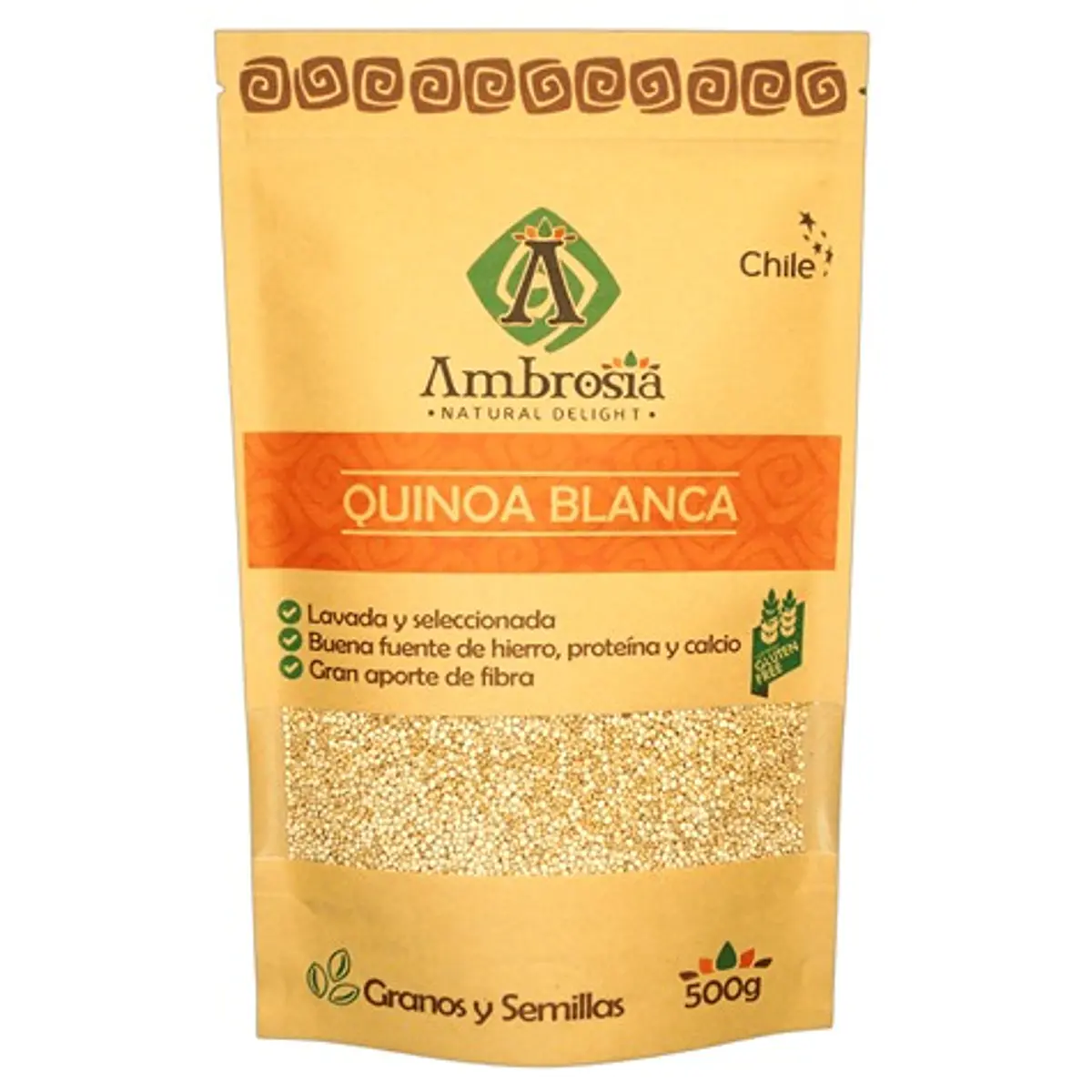 Quinoa Blanca Sin Gluten 500g - Ambrosia | Emporio Vive Vegano - Tienda ...