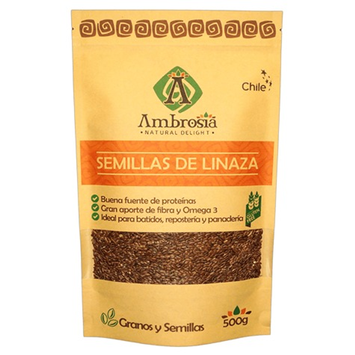 Semillas de Linaza 500g - Ambrosia | Emporio Vive Vegano - Tienda de ...