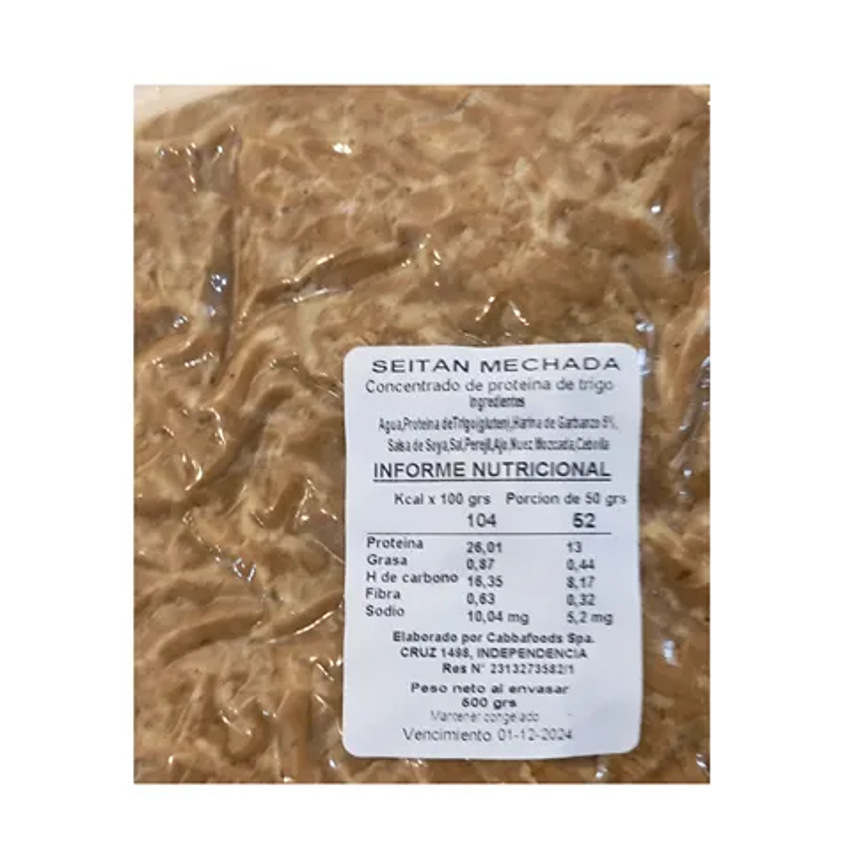 Mechada Seitán 500g - Cabba Foods | Emporio Vive Vegano - Tienda de ...