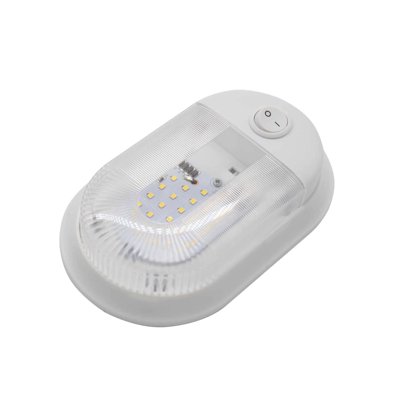Foco LED 12V con interruptor blanco